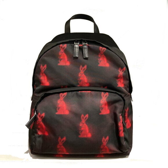 Prada | Bags | Prada Rabbit Backpack Red Black | Poshmark